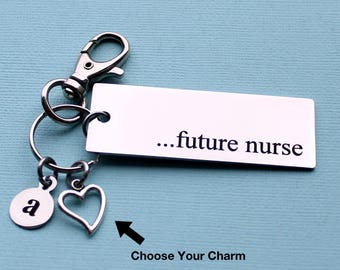 Personalized RN Nurse Key Chain Nurse Gift Nursing