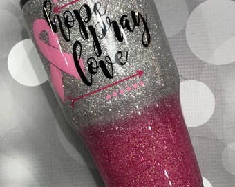 Breast cancer cup | Etsy