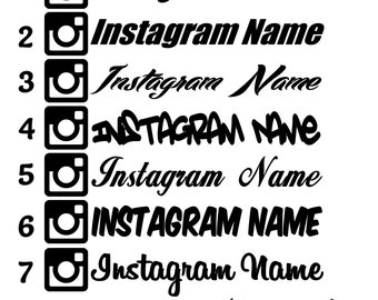 Instagram decal | Etsy