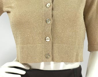 Gold crop top | Etsy