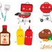 BBQ kawaii clipart barbecue kawaii 17020