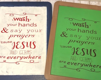 Wash your hands say your prayers | Etsy