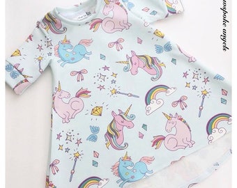 Girls unicorn dress | Etsy
