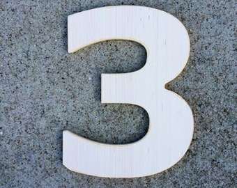 Large wooden numbers | Etsy