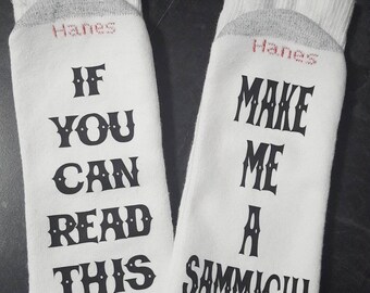 Socks with words | Etsy
