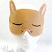 Bunny Sleep Mask Embroidery Design sleep mask machine