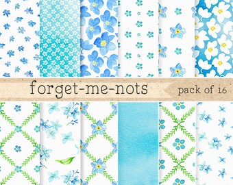 Forget me not flower | Etsy