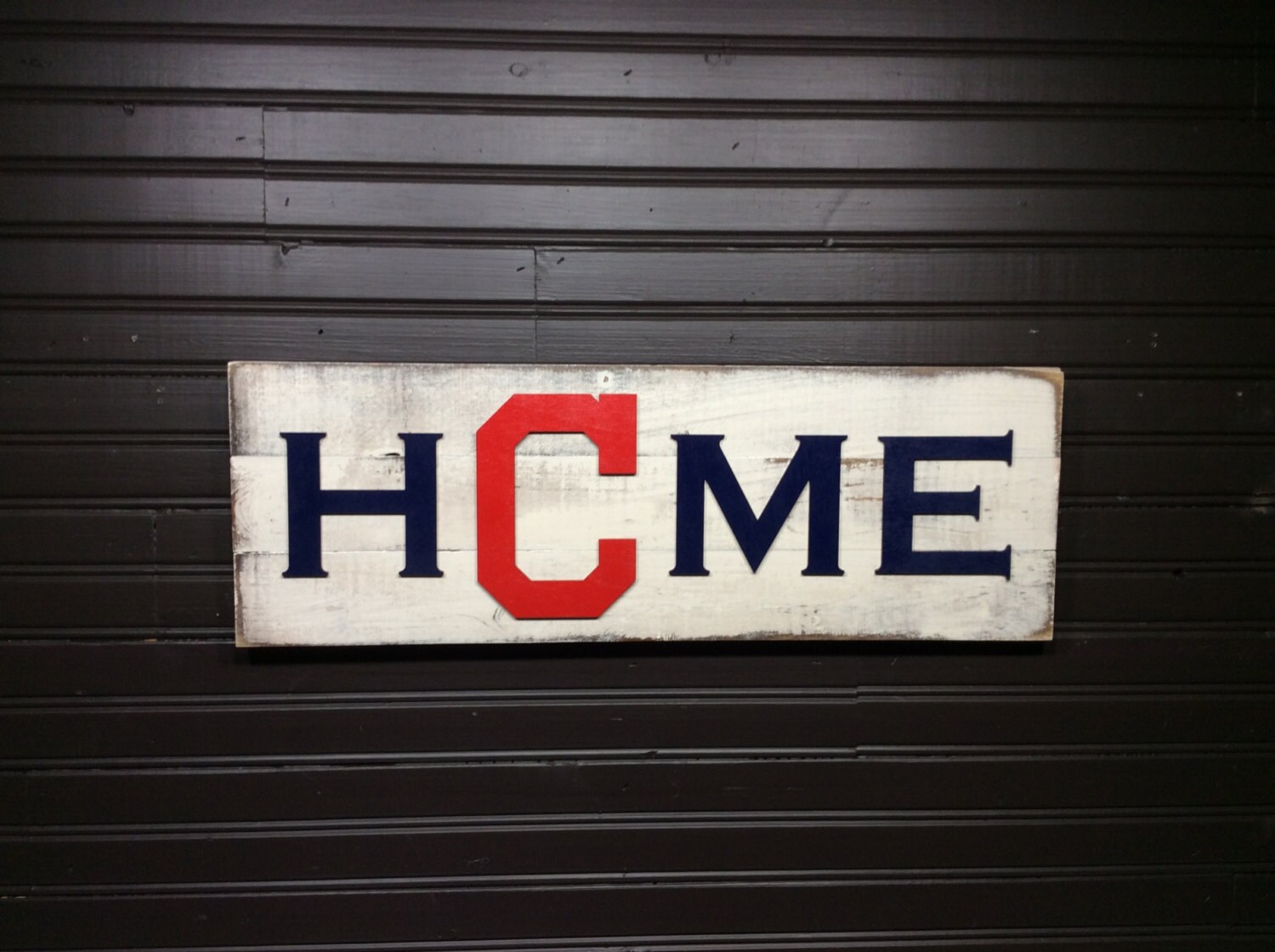 Cleveland Indians HOME plaque sign