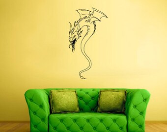Dragon wall decals | Etsy