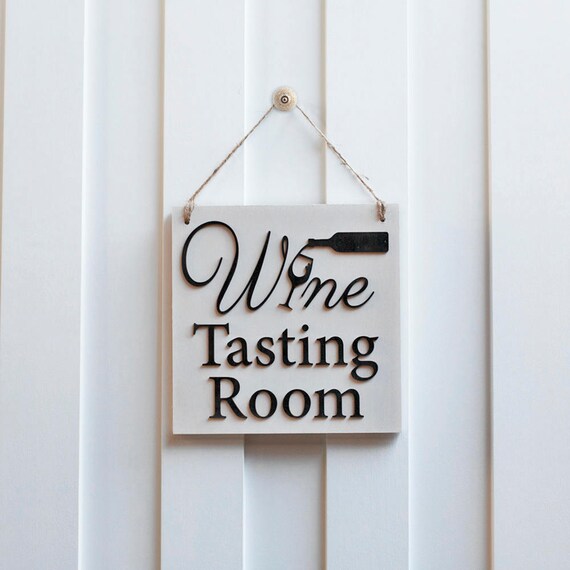 Wine Tasting Sign Wine Tasting Room SIgn Wood Wine Sign