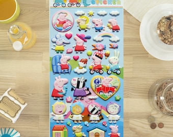 Peppa pig stickers | Etsy