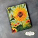 Big Yellow Sunflower Writing Journal spiral-bound notebook