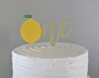 Lemon cake topper | Etsy