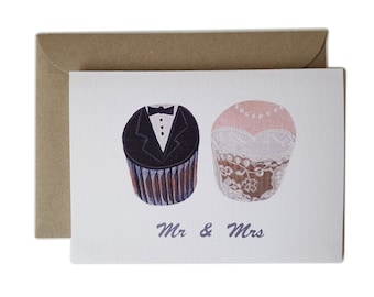 Mr and mrs cupcake | Etsy