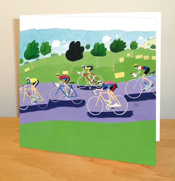 Cycling Greetings Card