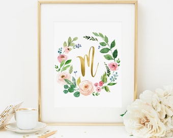 Letter m print | Etsy