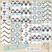 Gold Glitter Digital Paper set turquoise navy gold and soft