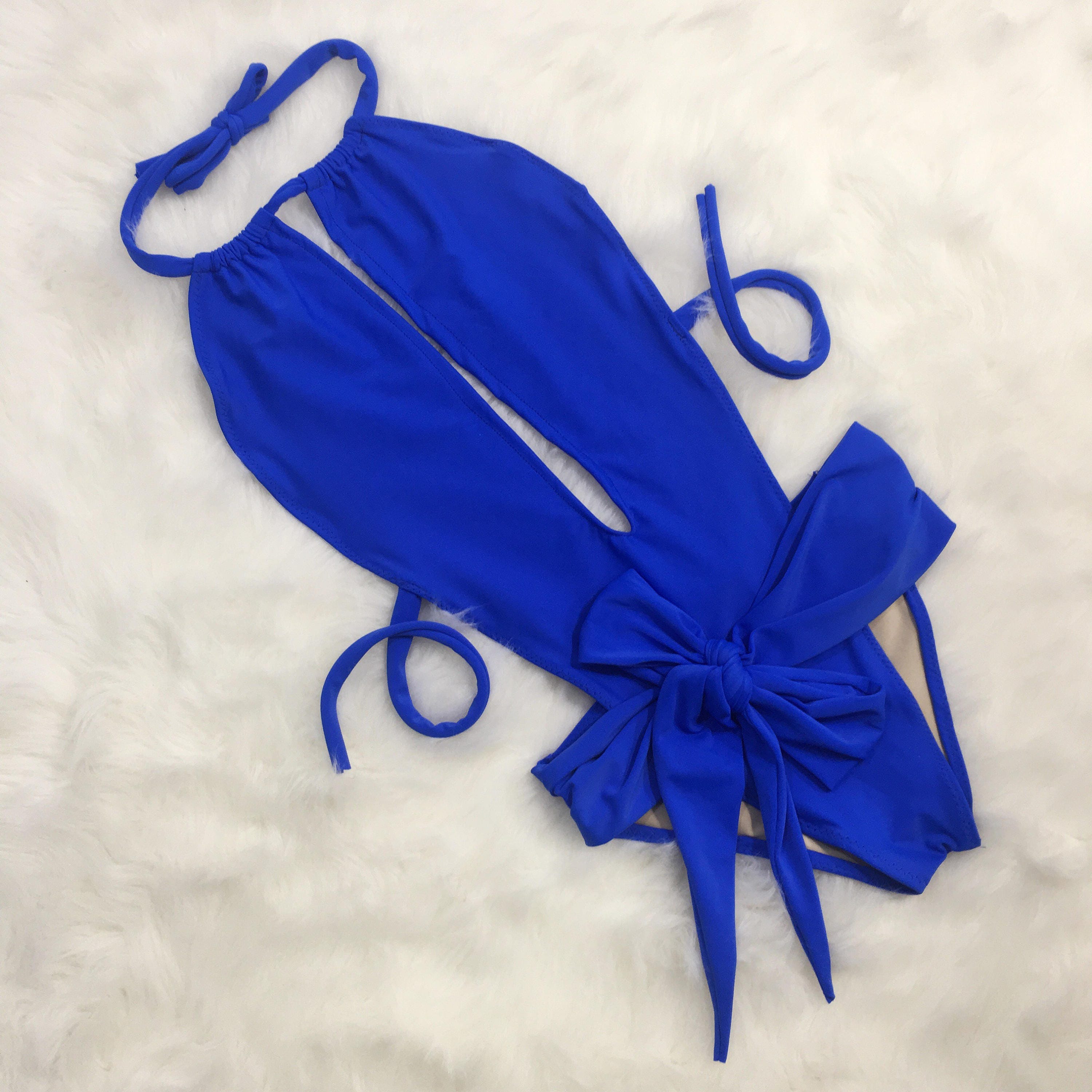 One Piece Wrap Swimsuit Various Colors