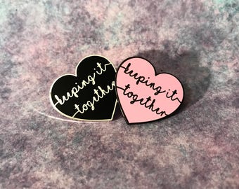 No Face No Problem w/banner Soft enamel pin / button.