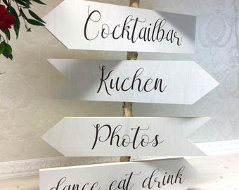 Schilder für Hochzeiten | Etsy DE