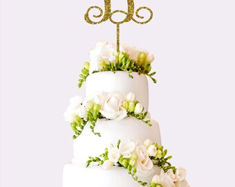 Monogram cake topper | Etsy