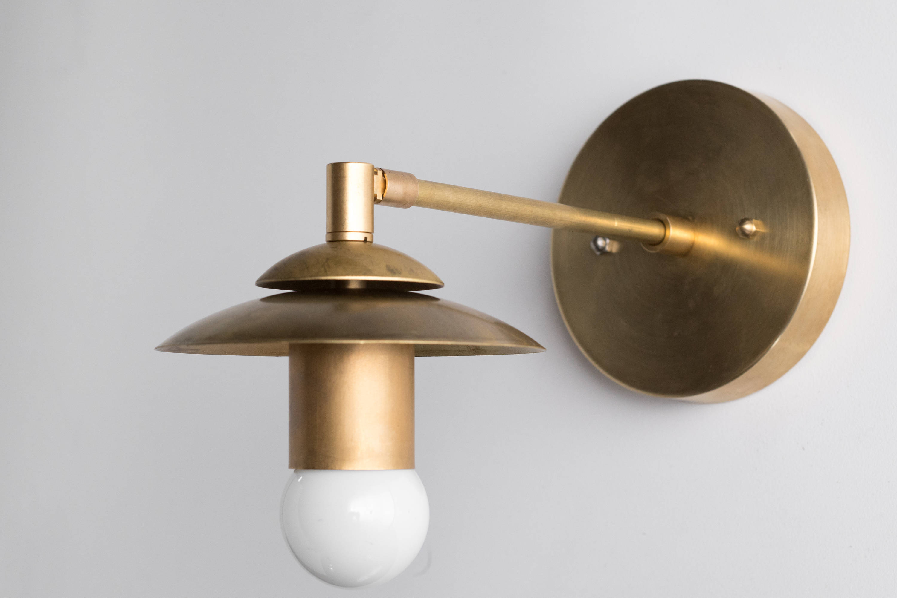 Brass Sconce Rustic Wall Sconce Modern Wall Light Gold