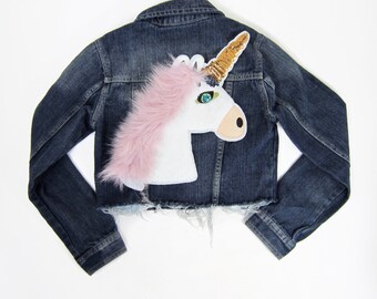 Girls unicorn coat | Etsy