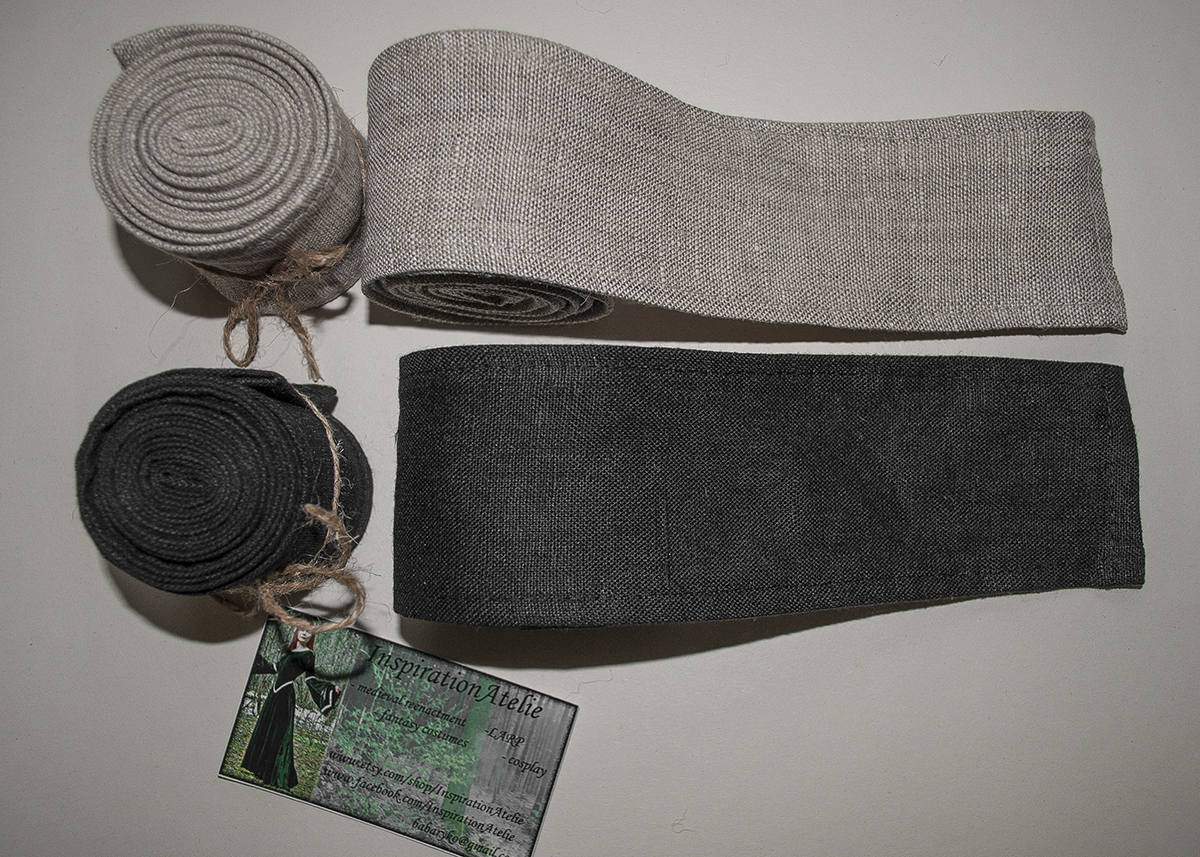 Linen ARM wraps Winingas WickelbanderNorse garb viking