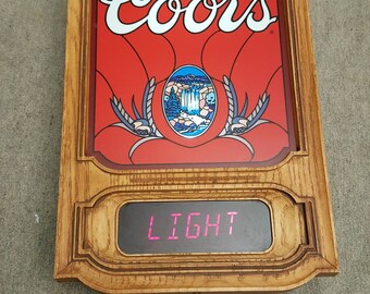 Coors beer sign | Etsy