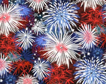 Fireworks fabric | Etsy