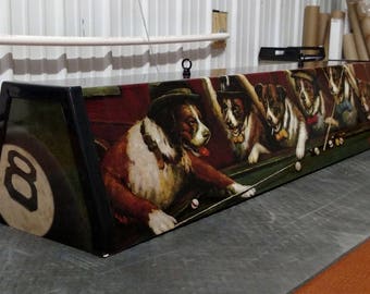 Dogs playing pool | Etsy