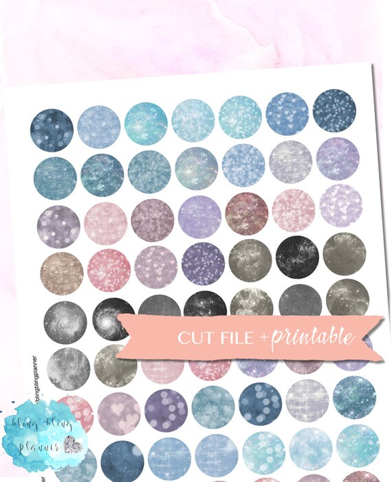 PRINTABLE DOT STICKERS 1 inch round stickers 1 inch circle