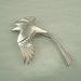 sterling silver magpie pin