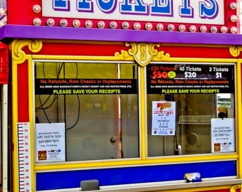 Ticket booth sign | Etsy