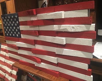 Barnwood flag | Etsy