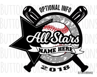 All star baseball | Etsy