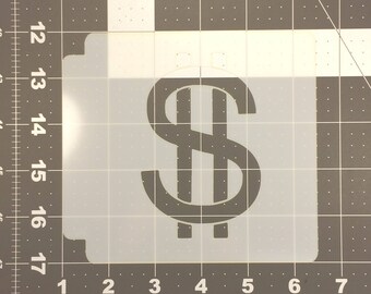 Dollar sign stencil | Etsy