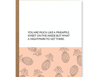 Pineapple card | Etsy
