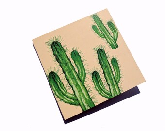 Cactus card | Etsy