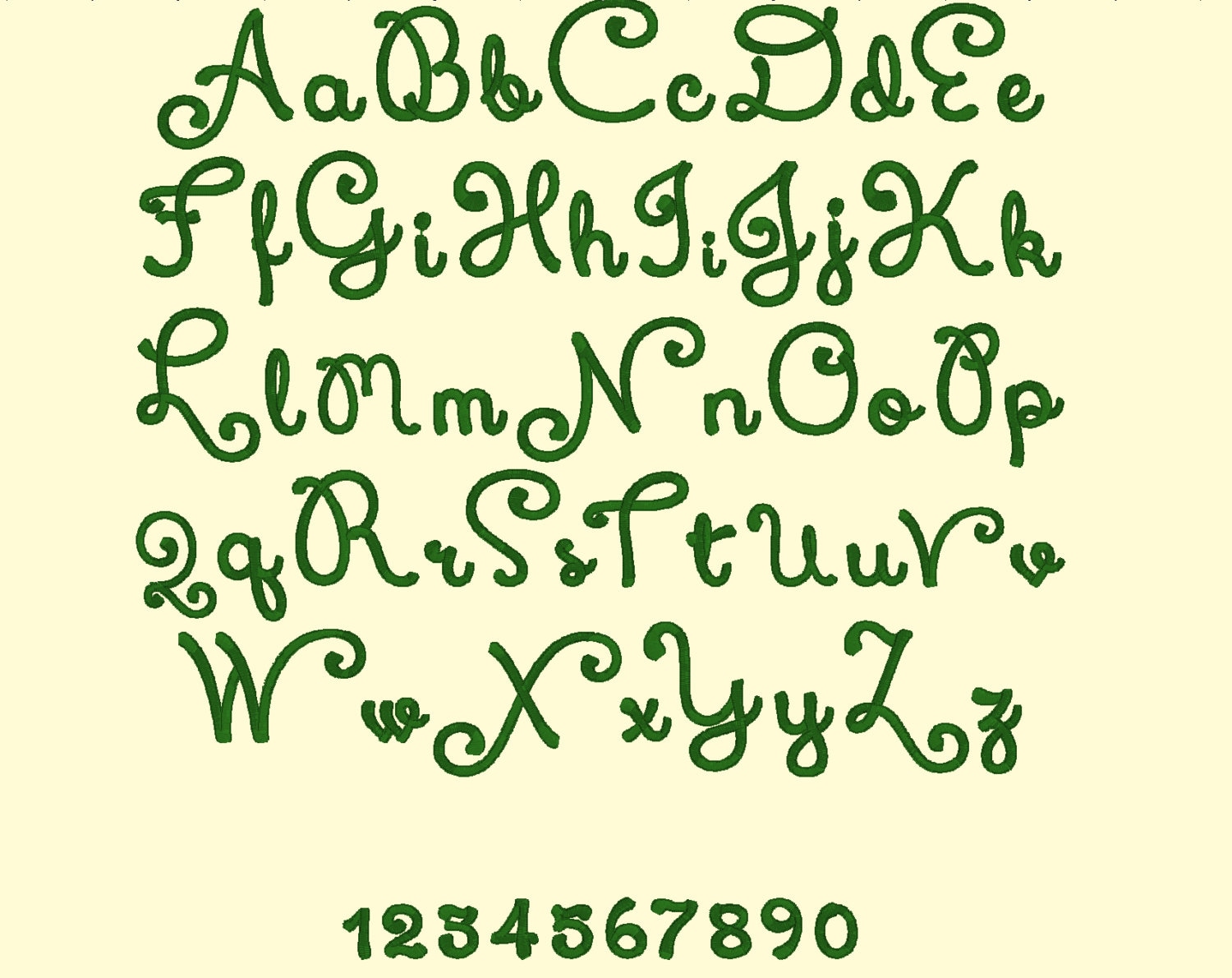 Curly Fonts