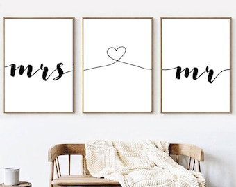 Mr and mrs printable | Etsy