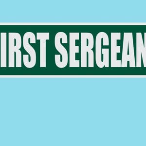 First sergeant | Etsy