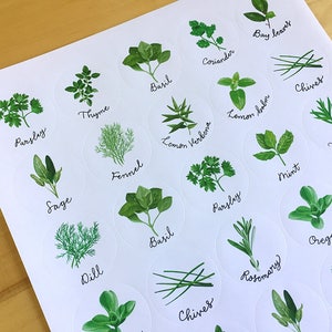 Herb labels | Etsy