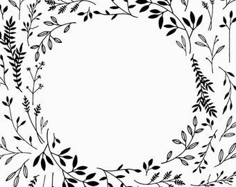 Botanical border | Etsy