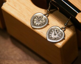 Clock earrings | Etsy