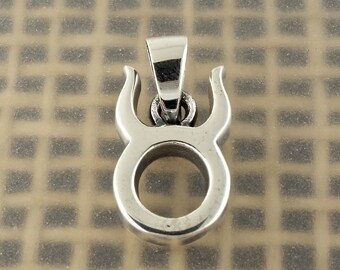 Sterling Silver Taurus Zodiac Sign Necklace