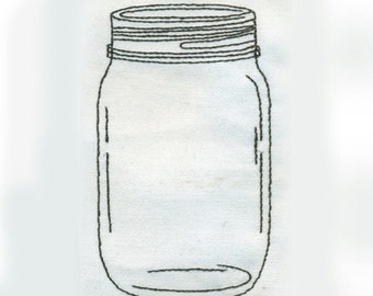 Mason jar outline | Etsy