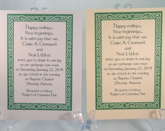 Irish invitation | Etsy