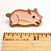 Enamel pin PIG PIN teacup pig enamel pin pink pig pins pig