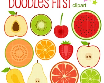 Kawaii Weather Digital Clip Art for Scrapbooking Card Making